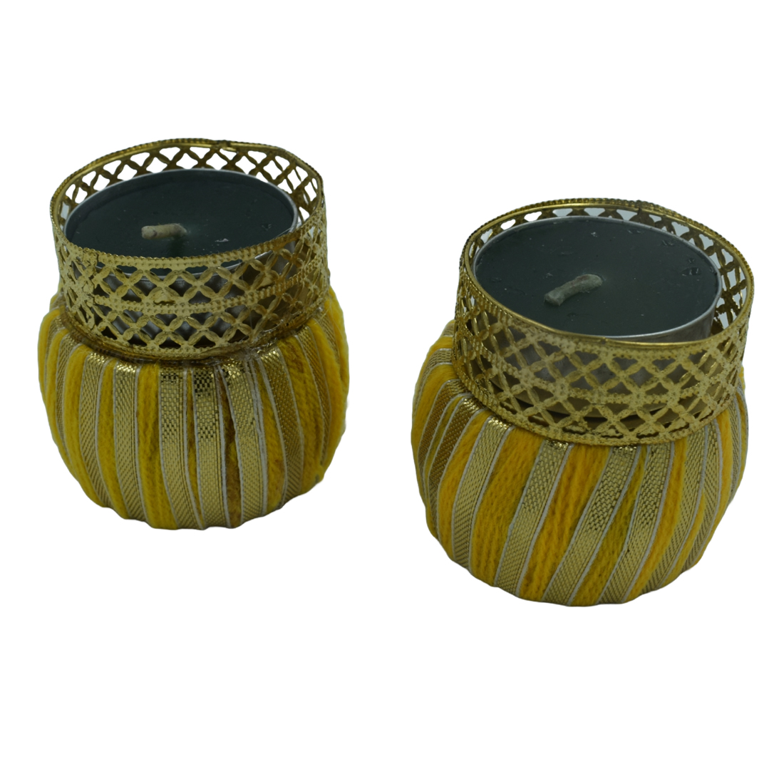 Yellow Drum Candle Holder – Sandhya Designer Studio